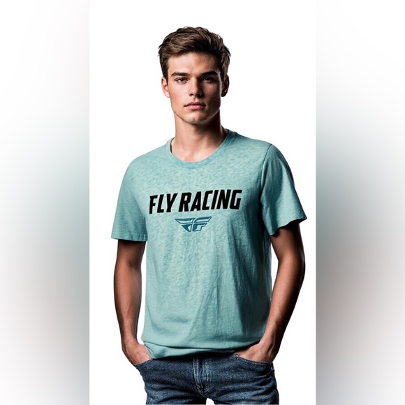Fly Racing | Shirts | Fly Racing Mens Tshirt Green With Black Fly Logo ...